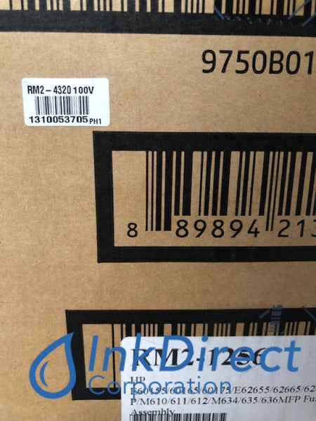 HP RM24320 RM2-4320 100V (RM21256 RM2-1256) Fuser M607dn M607n M608dn M608n M608x M609dn – Ink ...