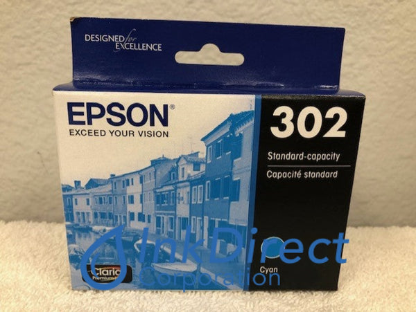 Genuine Epson T302220 T302220-S Epson 302 Ink Jet Cartridge Cyan XP6000 ...