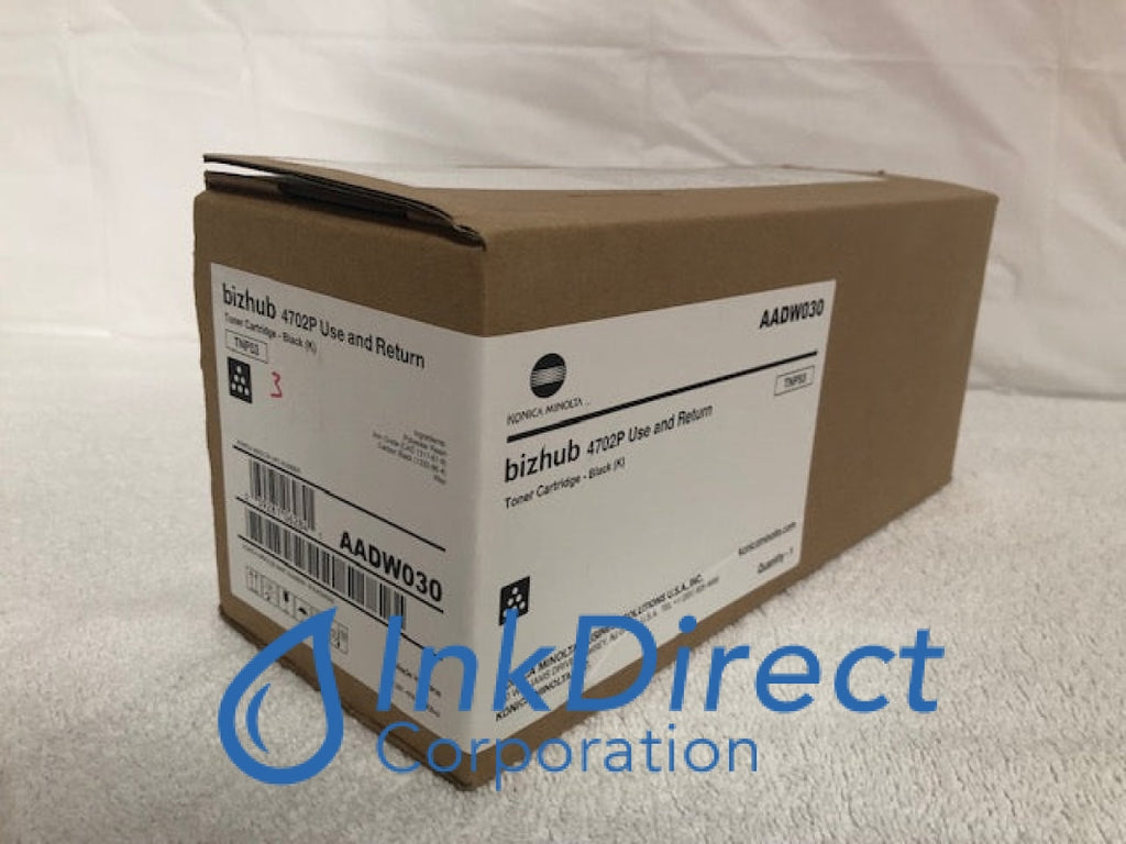 Genuine Konica Minolta AADW030 TNP-53 TNP53K (UAR) Toner Cartridge ...