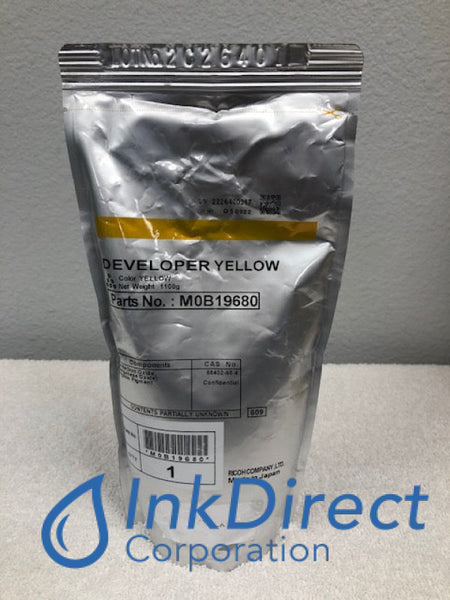 Genuine Ricoh Savin Lanier M0B19680 Pro C9200 C9210 Developer Yellow ...