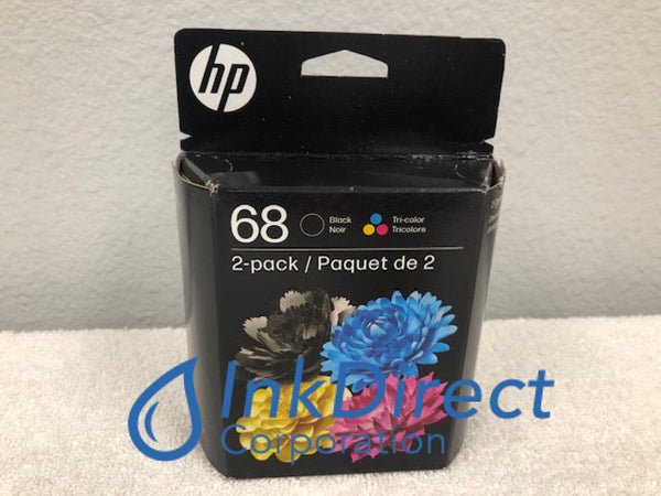 HP 6L6S2TN HP 68 Ink Jet Cartridge Black & Tri-Color – Ink Direct ...