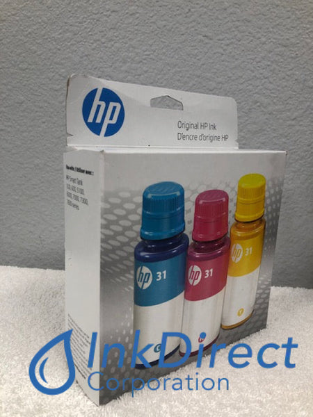HP 9C228AN (1VU26AN 1VU27AN 1VU28AN) HP 31 Ink Tank Cyan Magenta Yellow ...