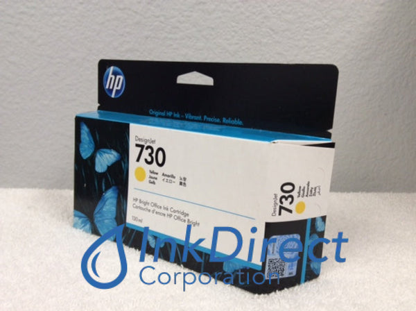 HP P2V64A HP 730 Ink Jet Cartridge Yellow DesignJet T1700 T1600 T2600 ...