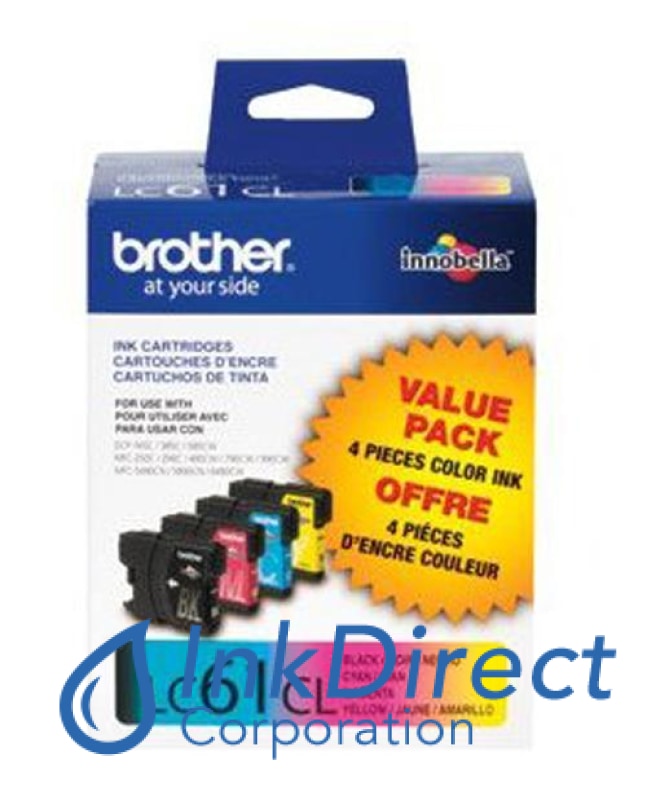 Genuine Brother LC614PKS LC-61CL LC61CL Ink Jet Cartridge Black Cyan ...