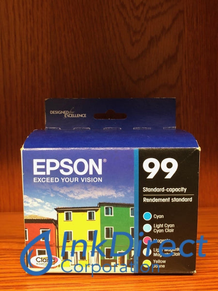 Genuine Epson T099920 Epson 99 C/LC/M/LM/Y Ink Jet Cartridge Multi-Pack ...