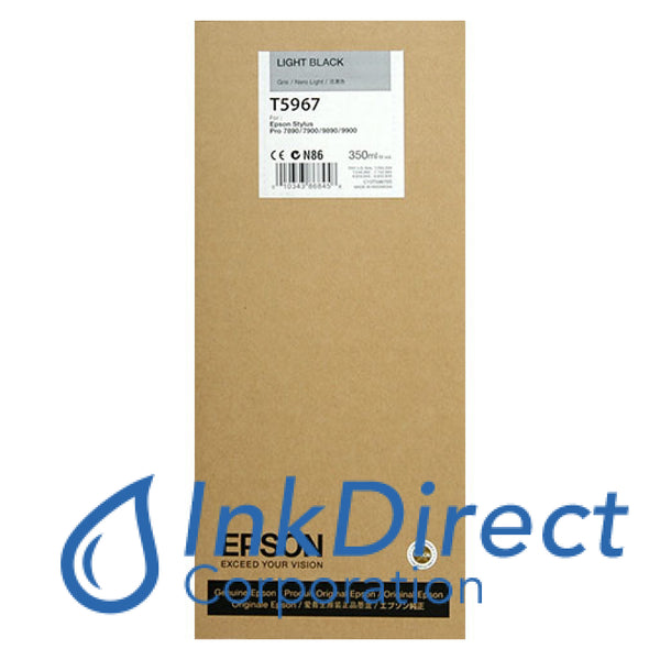 Genuine Epson T596700 Ultrachrome HDR Ink Jet Cartridge Light Black St ...