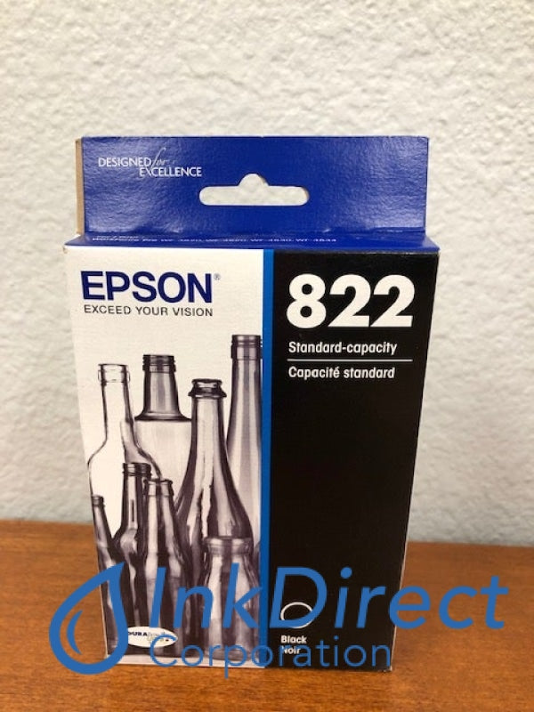 Genuine Epson T822120-S T822120-CP Epson T822 Ink Jet Cartridge Black ...