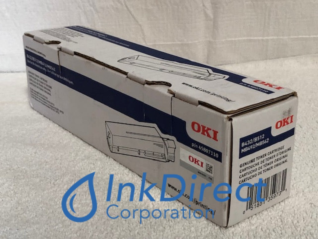 Genuine Okidata 45807110 Toner Cartridge Black – Ink Direct Corporation