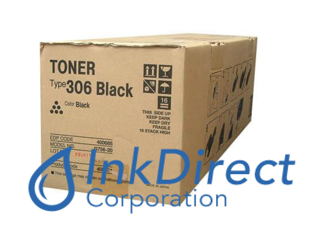 Genuine Ricoh 400685 400338 Type 306 Toner Cartridge Black – Ink Direct ...