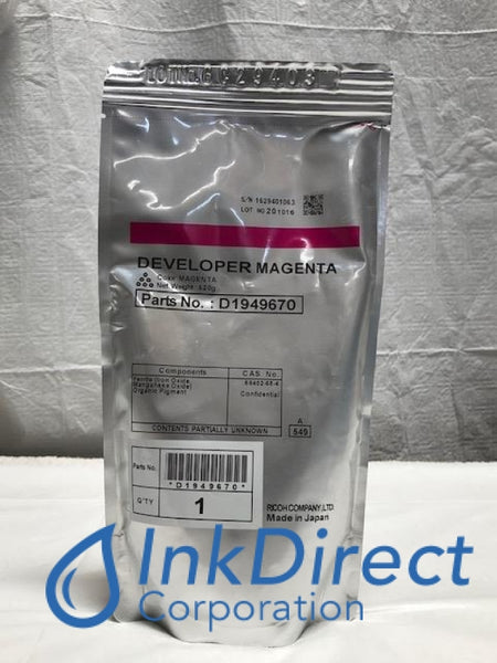 Genuine Ricoh D1949670 d194-9670 Developer Magenta C7100 C7110 – Ink ...