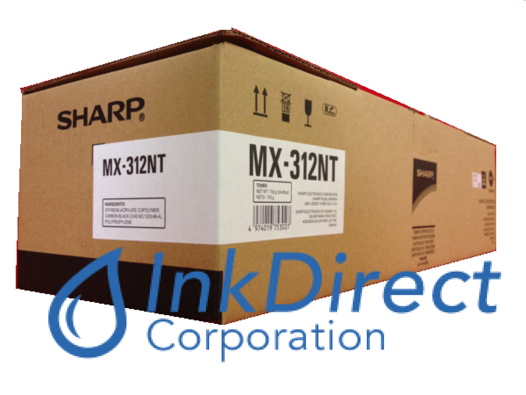 Genuine Sharp MX312NT MX-312NT Toner Cartridge Black MX-M 260 264N 310 – Ink Direct Corporation