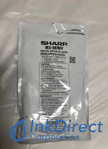 Genuine Sharp MX561NV MX-561NV ( MX560NV ) Developer Black – Ink Direct ...