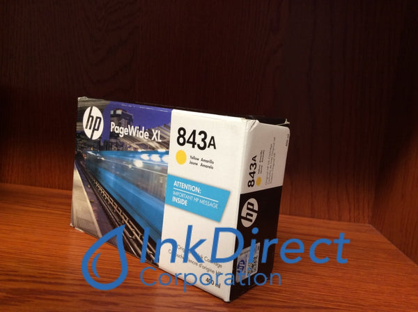 HP C1Q60A 843A Ink Jet Cartridge Yellow PageWide XL 4000 MFP4500 MFP ...