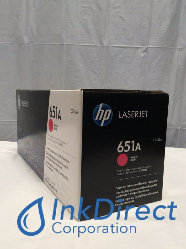 HP CE343A ( HP 651A ) Toner Cartridge Magenta LaserJet MFP M775 ...