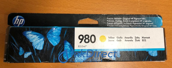 ( Expired ) HP D8J09A ( HP 980 ) Ink Jet Cartridge Yellow X555DN X555X ...