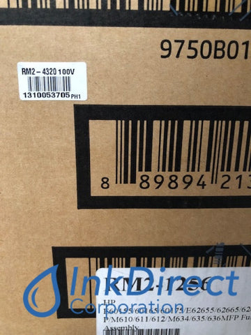 HP RM24320 RM2-4320 100V (RM21256 RM2-1256) Fuser M607dn M607n M608dn ...