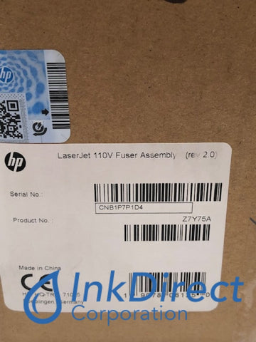 HP Z7Y75A 110V Fuser Assembly LaserJet Managed E87640 E87640z E87650z ...